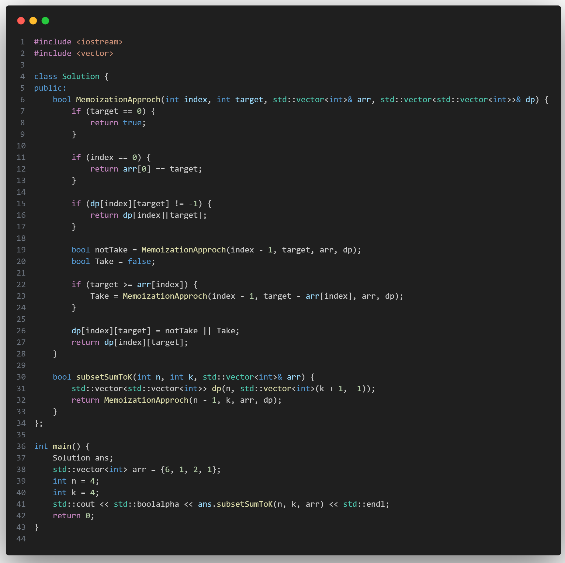 DPL14 Subset Sum Equals to Target 🔥