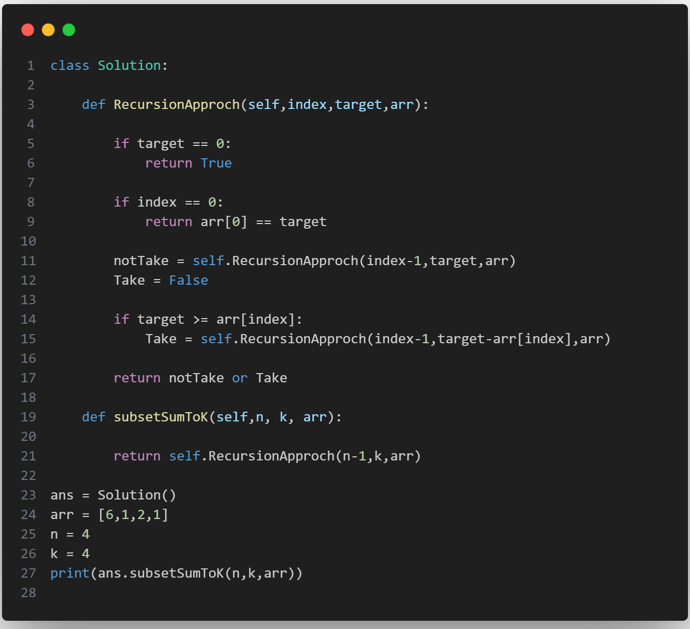 DPL14 Subset Sum Equals to Target 🔥