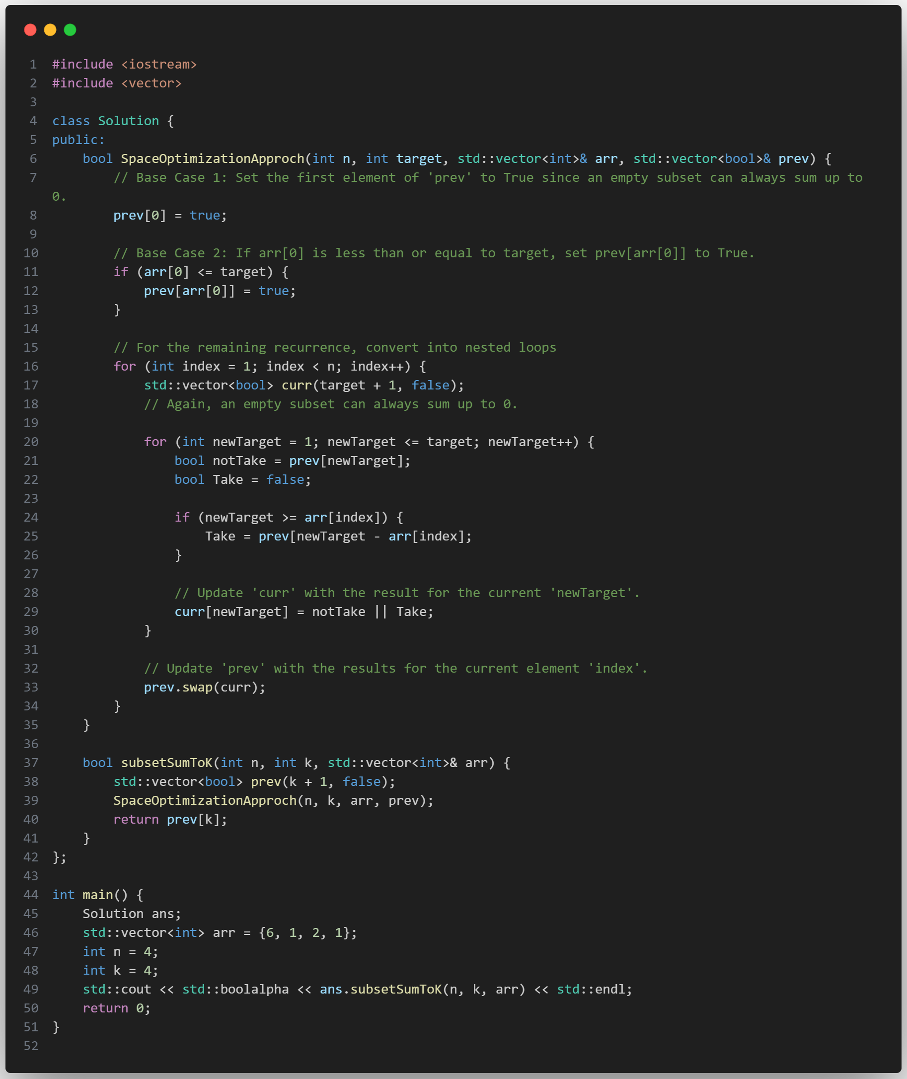 DPL14 Subset Sum Equals to Target 🔥