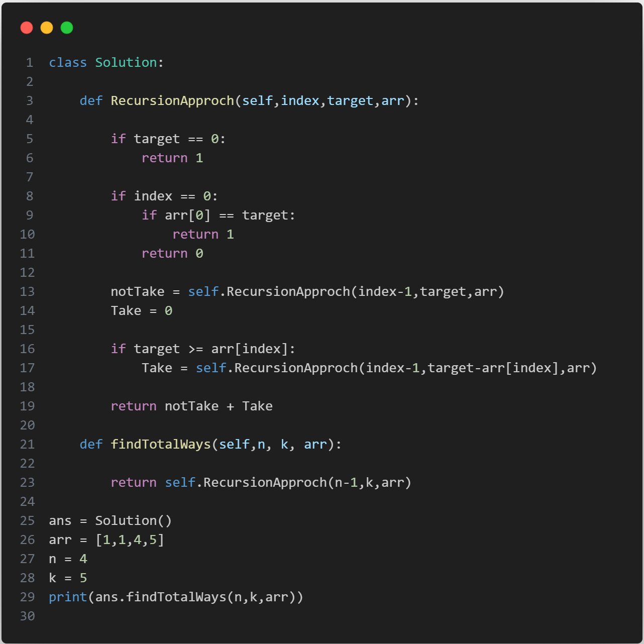 DPL17 Count Subsets with Sum K