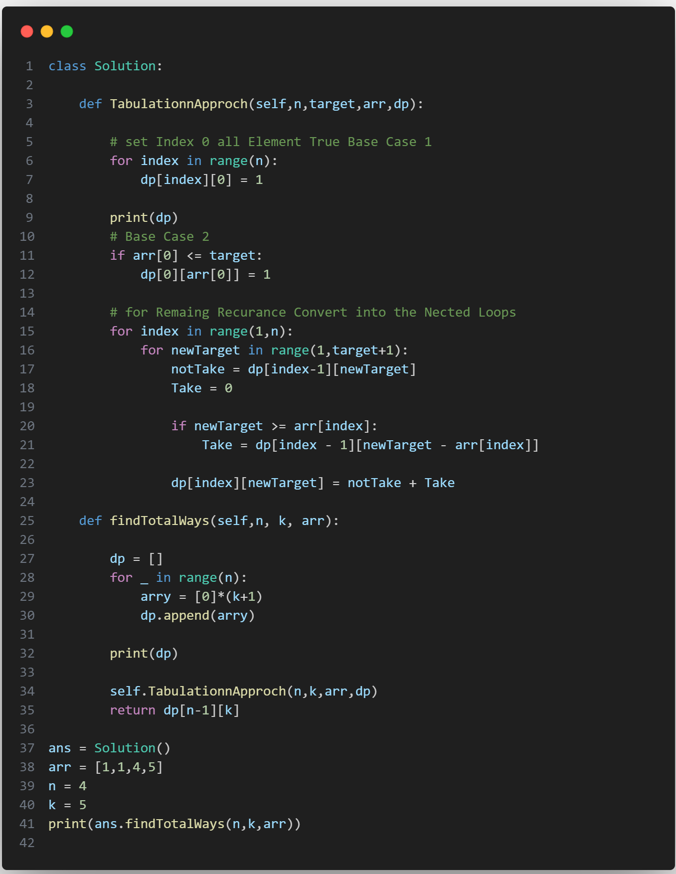 DPL17 Count Subsets with Sum K