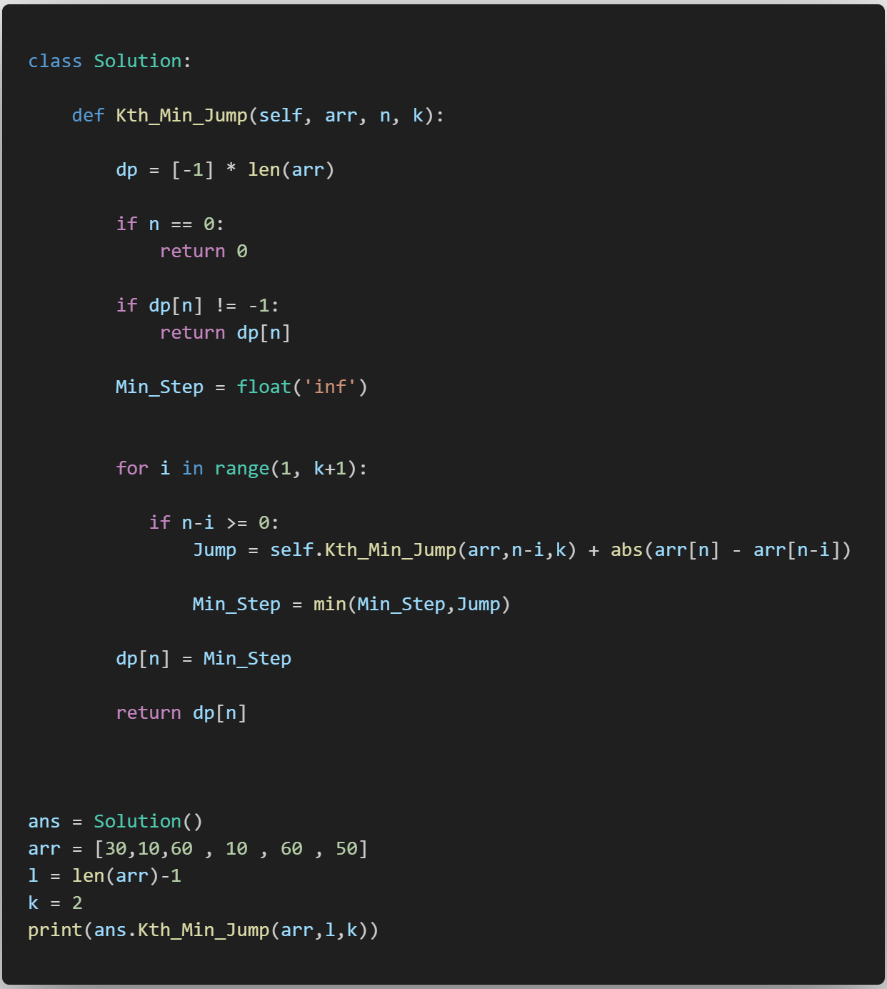 DPL4 Frog Jump with K Distance